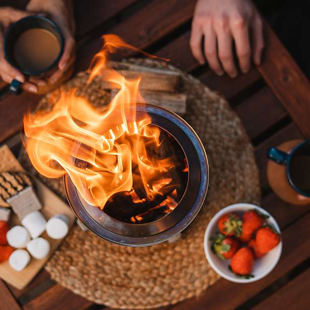 Mesa Tabletop Fire Pit - Dual Fuel, Smokeless, Portable Solo Stove