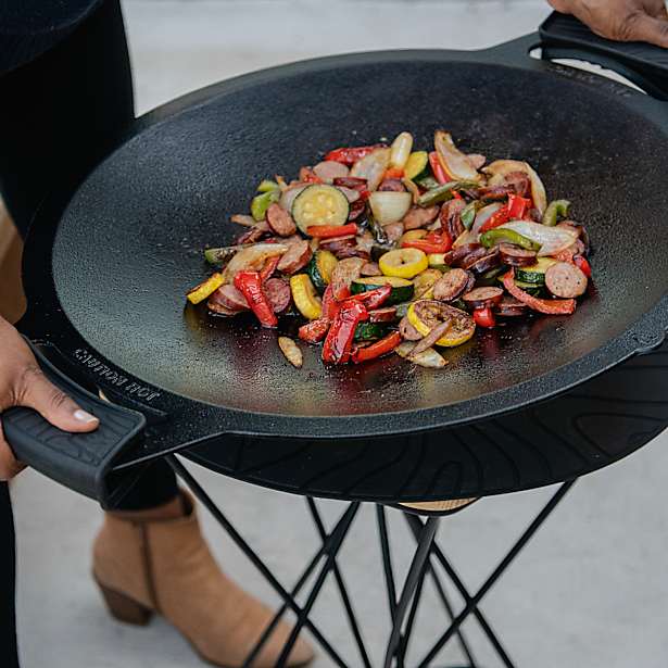 Cast Iron Wok Top | Fire Pit Outdoor Cooking Solo Stove