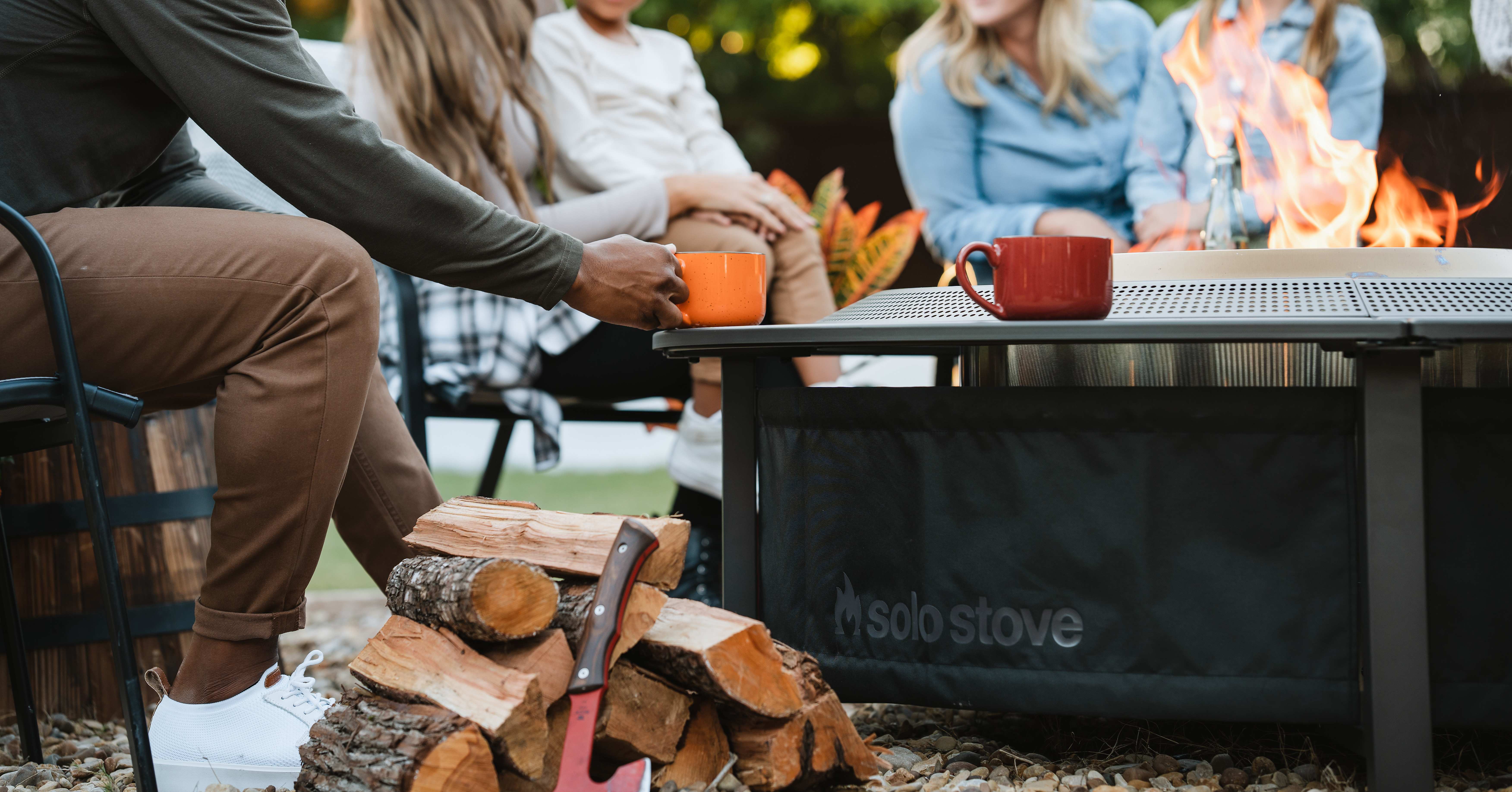 Surround Fire Pit Protective Barrier and Table Solo Stove
