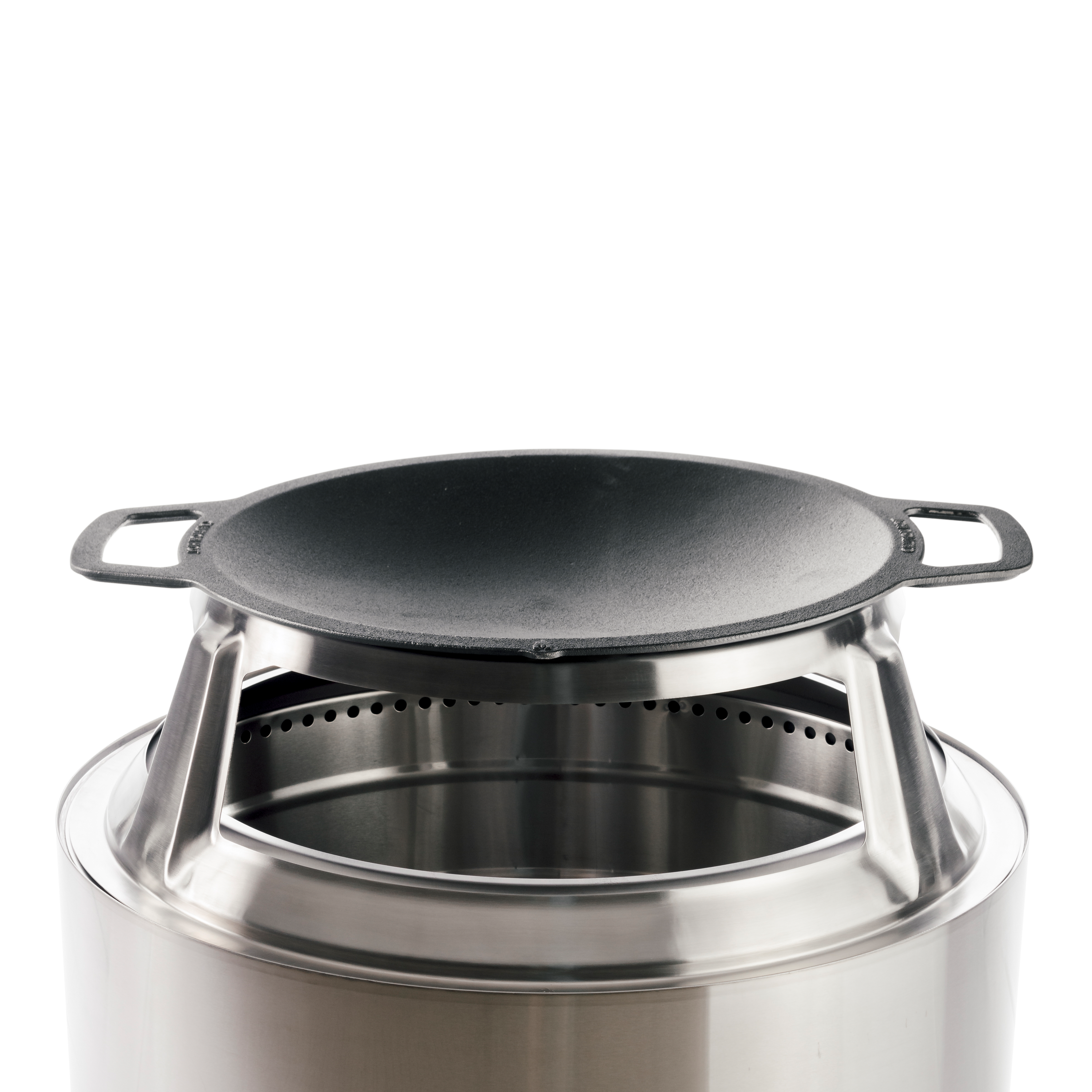 Yukon Cast Iron Wok Top + Hub | Fire Pit Cast Iron Cooking Solo Stove