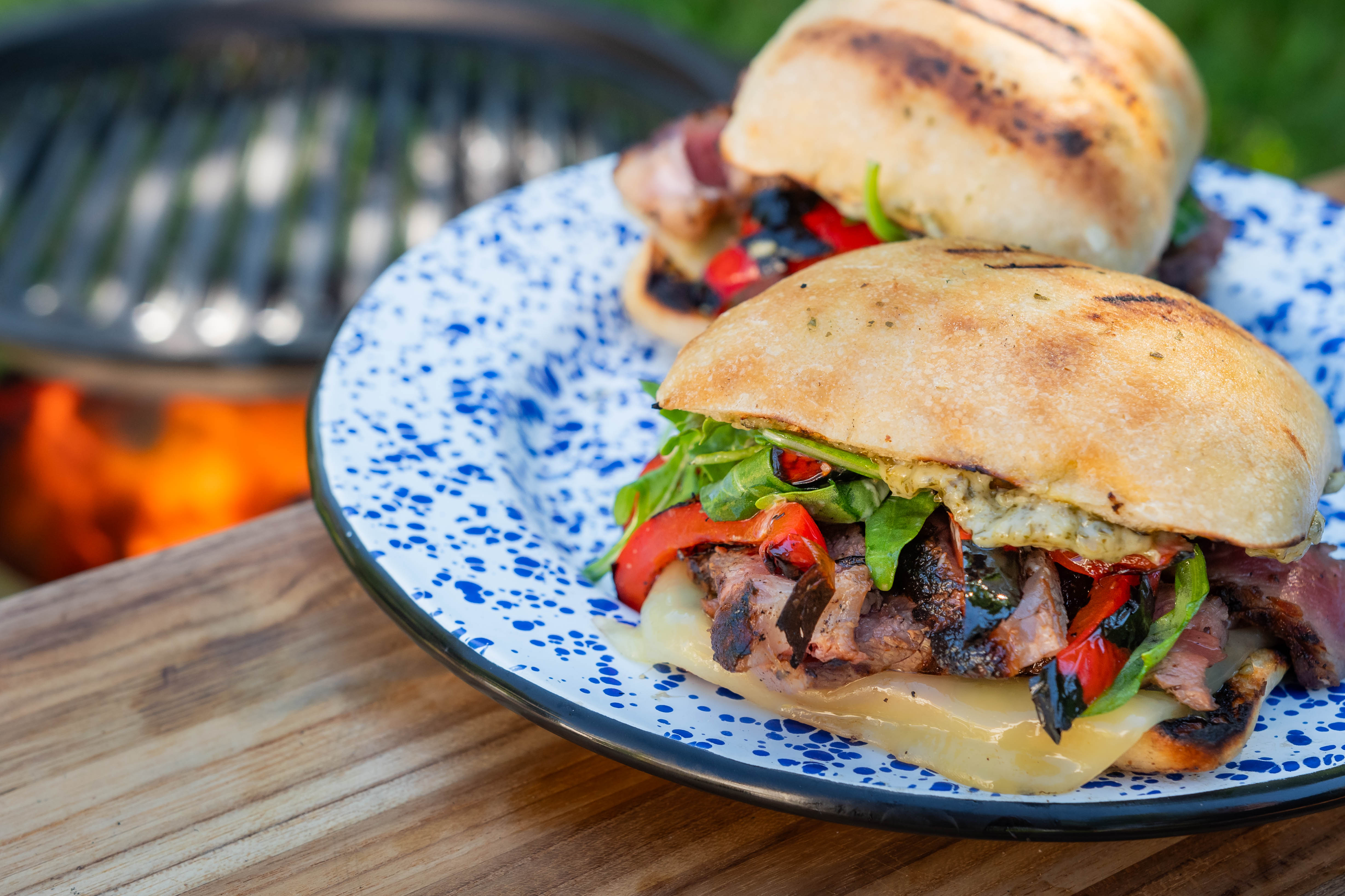 Grilled Steak and Red Pepper Sandwich Solo Stove