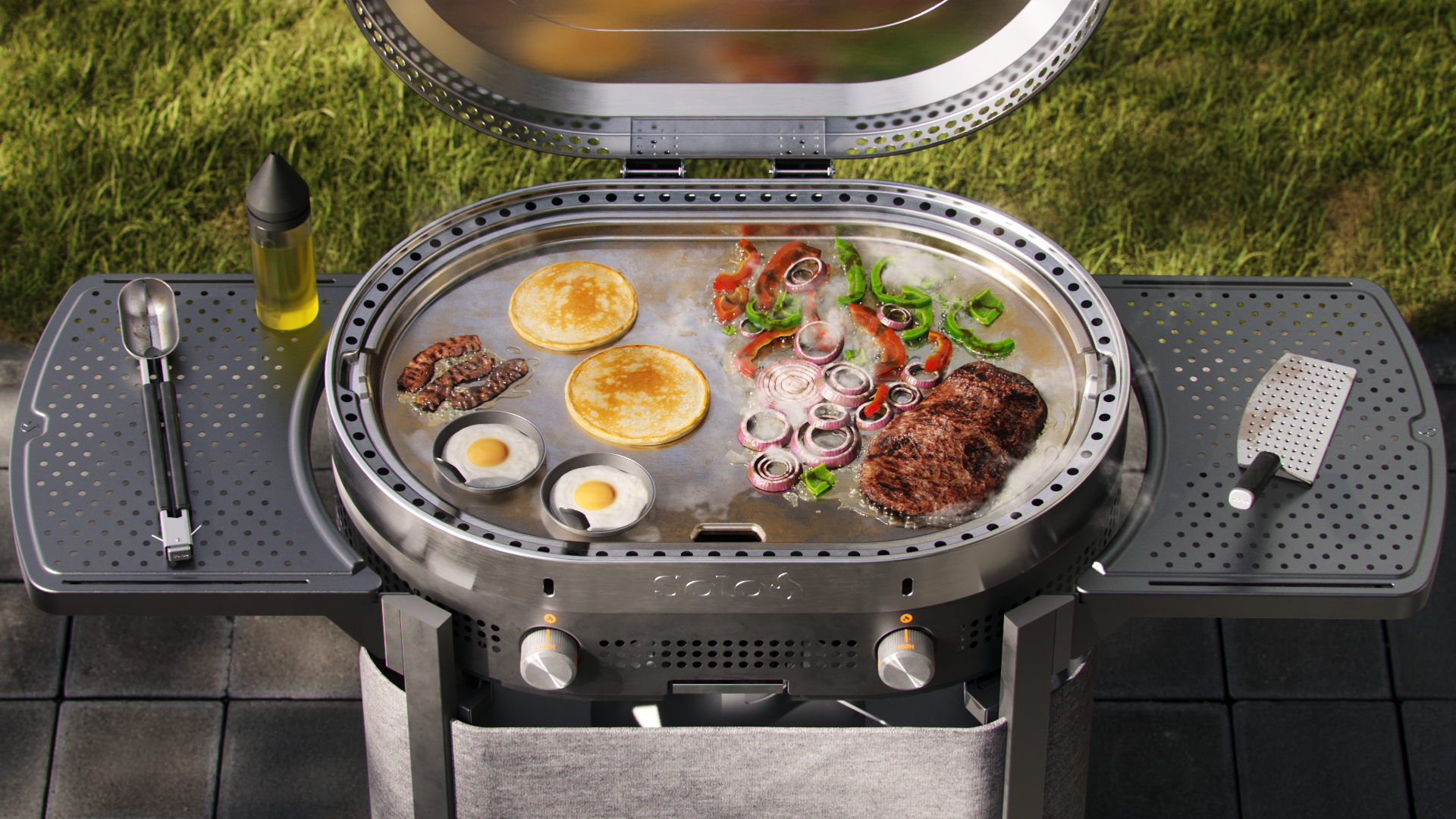 Introducing the Steelfire™ 30 Stainless Outdoor Griddle Solo Stove