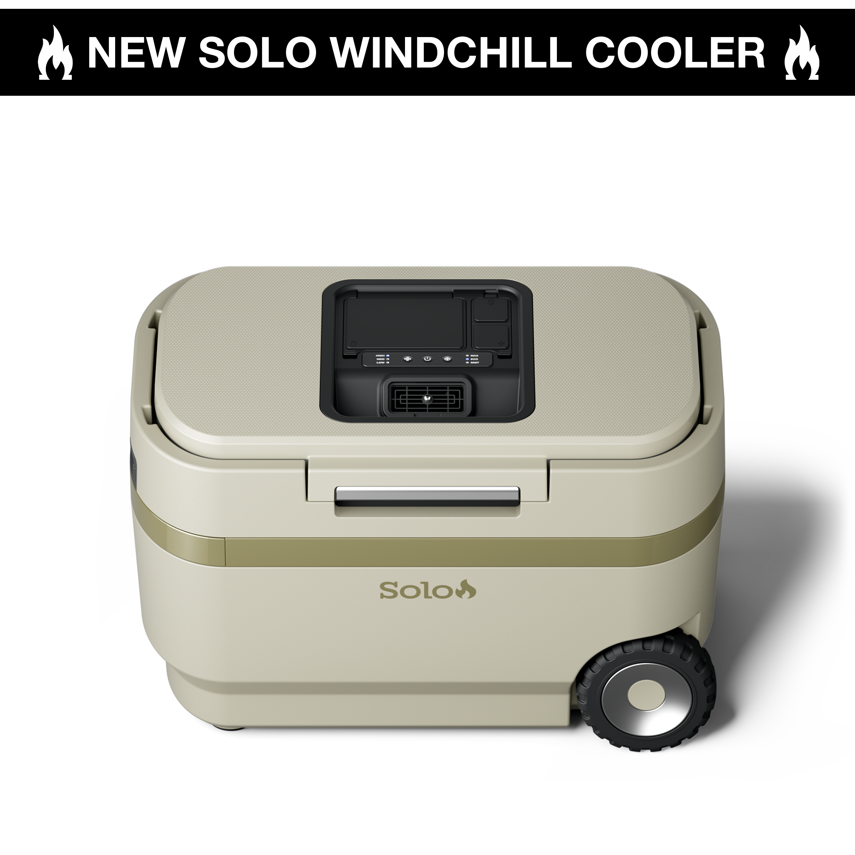 Windchill 47 Cooler + Mobile A/C Solo Stove